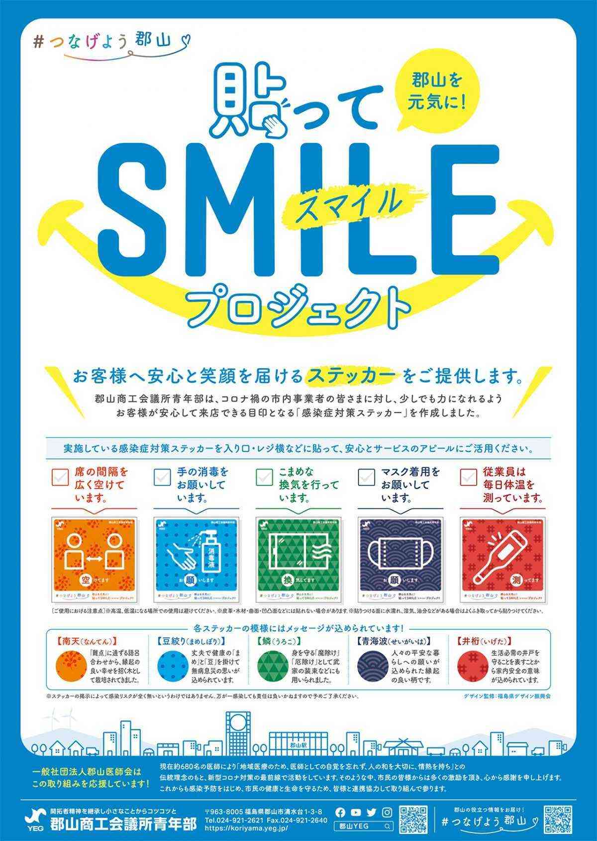 貼ってSMILEプロジェクト(郡山YEG) - 日本商工会議所青年部 2020年度