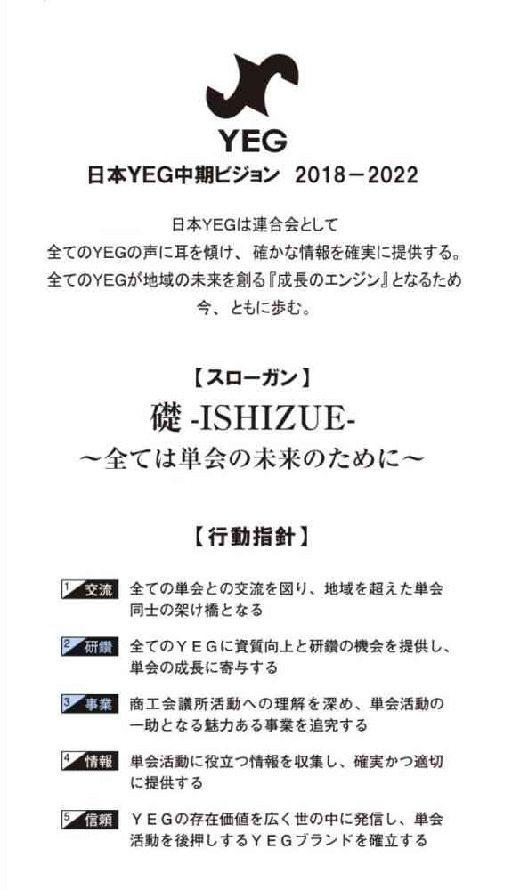 日本YEG中期ビジョン 2018-2022 | 日本商工会議所青年部 2021年度